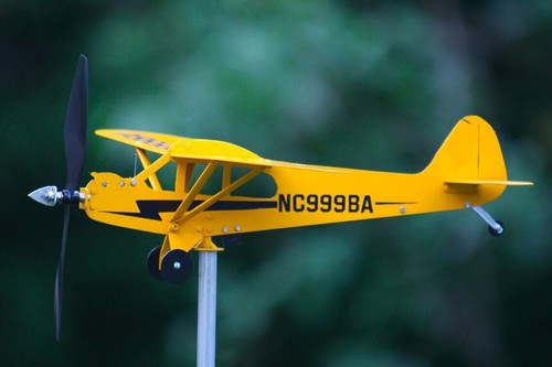 3D Piper J3 Cub Airplane Weathervane - Handmade Piper Cub Airplane ...