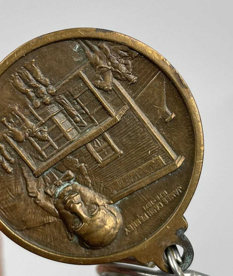 Vintage JC Penney Golden Rule Award Keychain Medal James Cash Penney ...