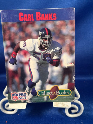 1990 Pro Set Collect a Book Carl Banks New York Giants NFL Football ...