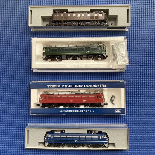 N Gauge Electric Locomotive 4-Unit Set Model Train Railway Collectibles ...