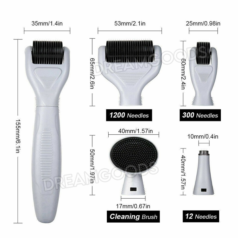 Derma Roller 6 in 1 Titanium Dermaroller Kit Micro Needle Skin Care ...
