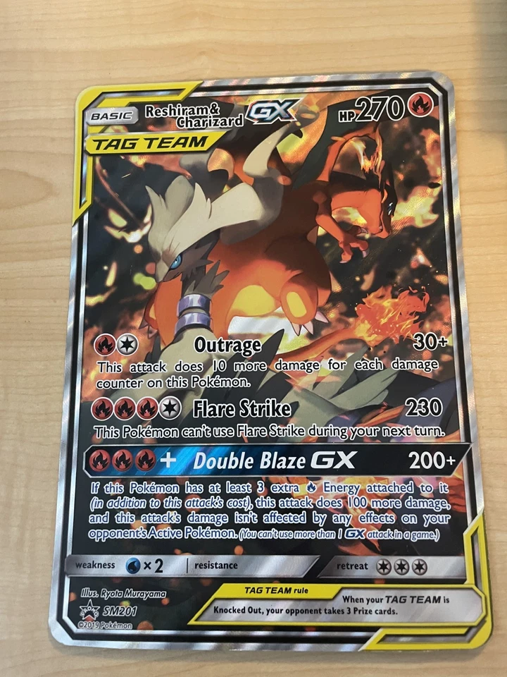 Reshiram & Charizard GX SM201 Jumbo Cards for sale | eBay