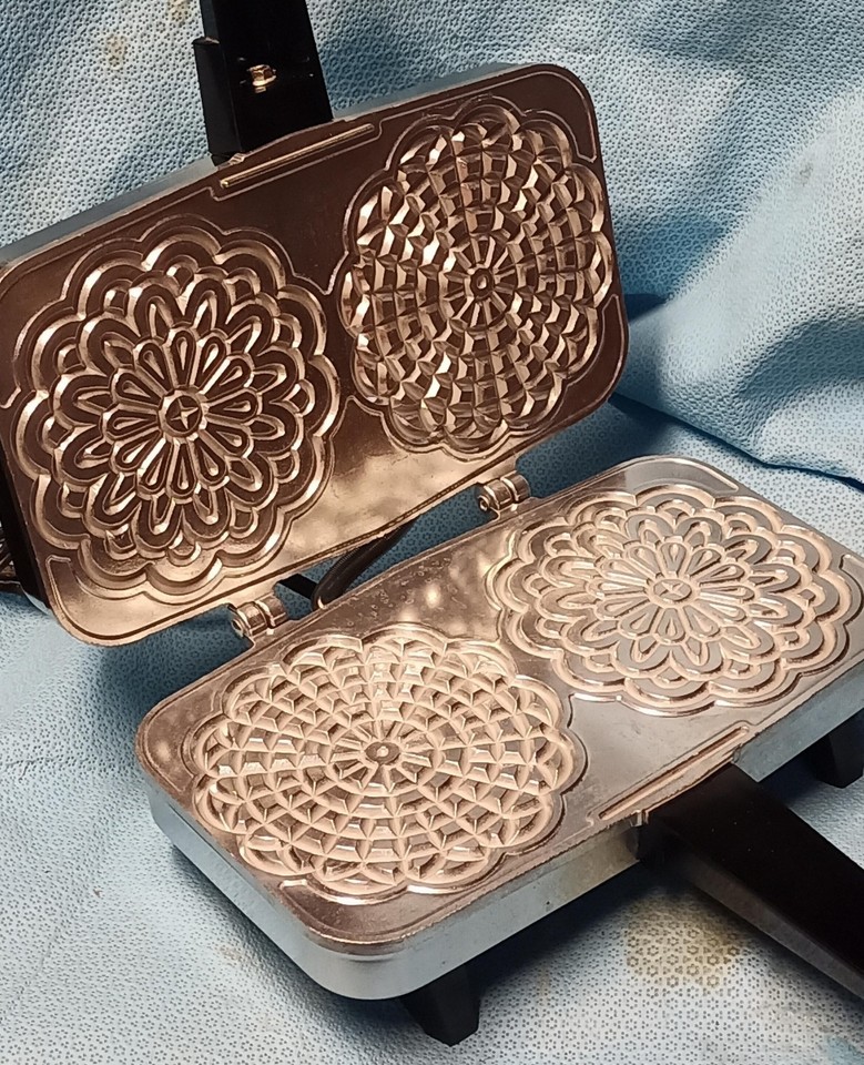 NEW / UNUSED - Vitantonio Pizzelle Chef 300 RAW ALUMINUM PLATES - 3 YR ...
