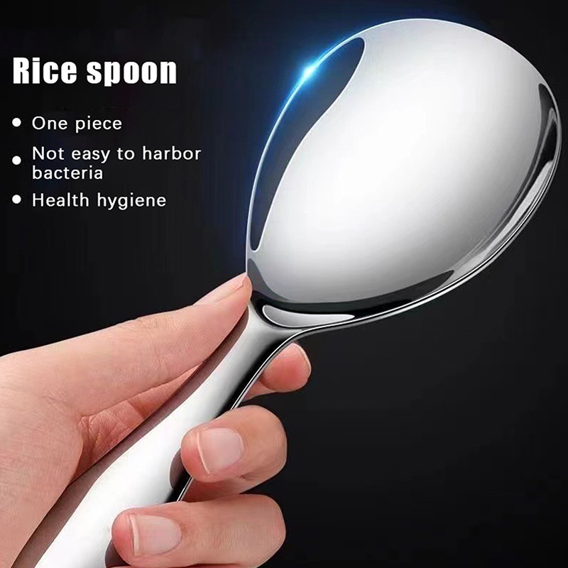304 Stainless Steel Rice Spoon Anti Scalding Large Capacity Thicken ...