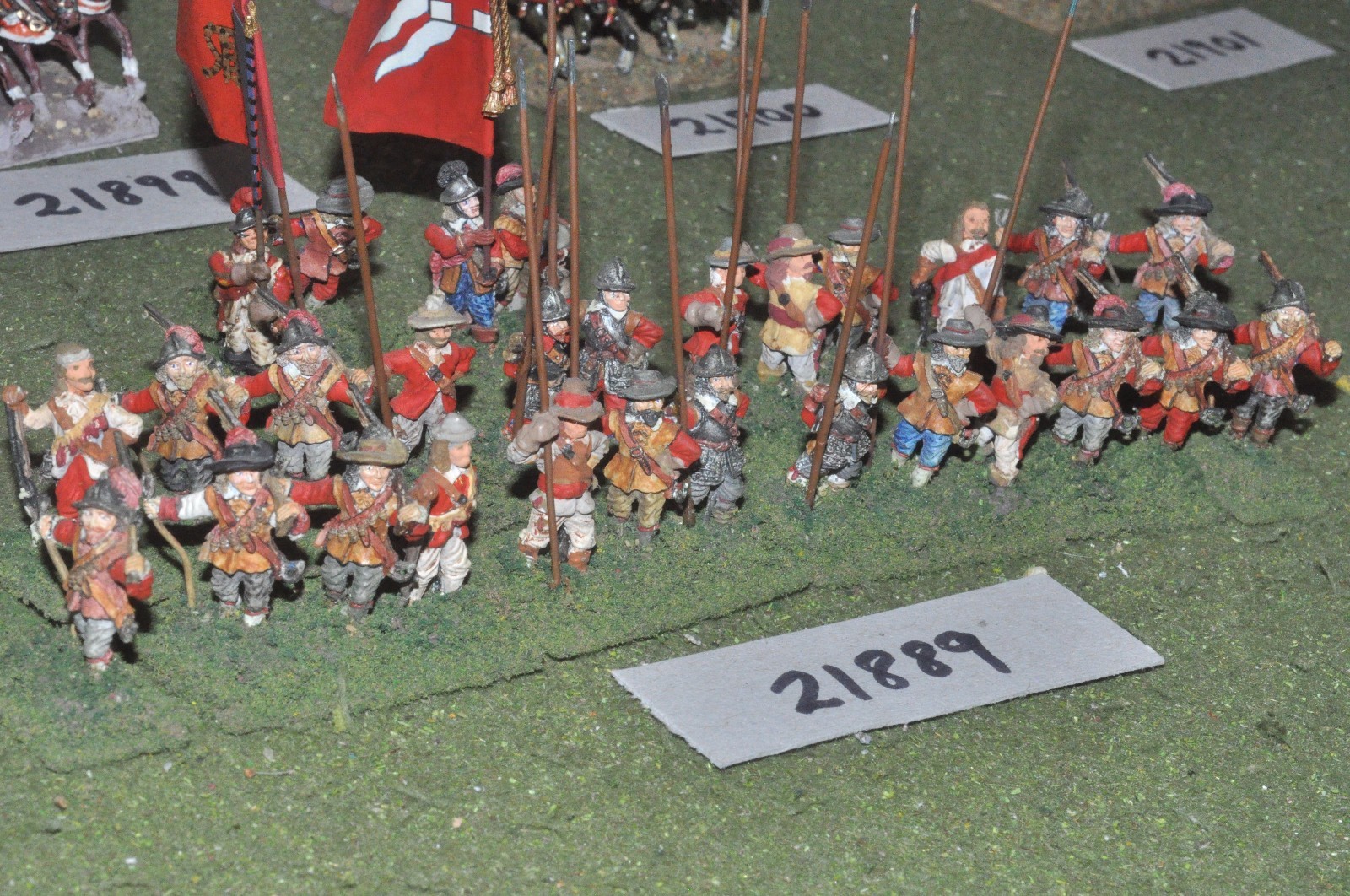 25mm ECW / english - civil war pike & shot 30 figures infantry - inf ...