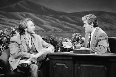 Actor Peter Horton During An Interview On Jay Leno 1993 Tv Old Photo 4 ...