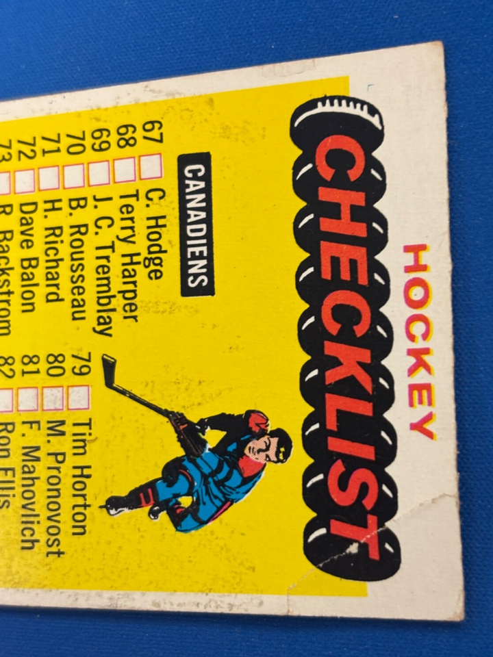 1965-66 Topps #121 CHECKLIST * See Pics for Condition G- Crease ...