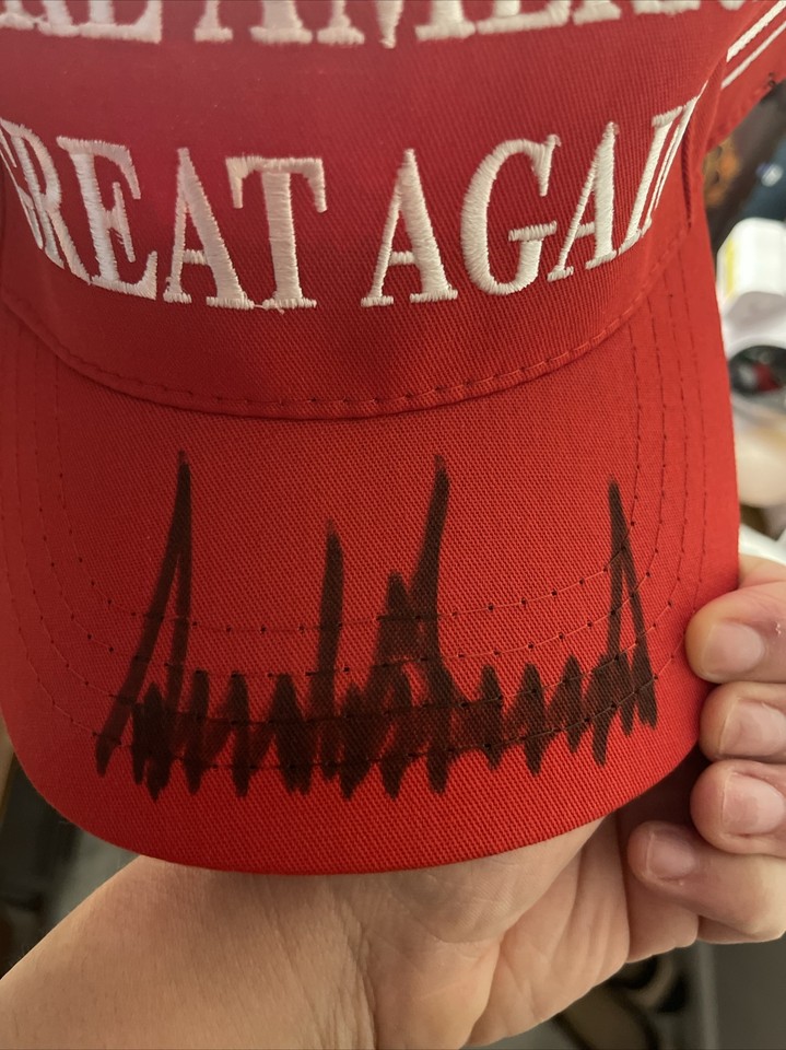 Official MAGA HAT Signed By DONALD TRUMP | eBay