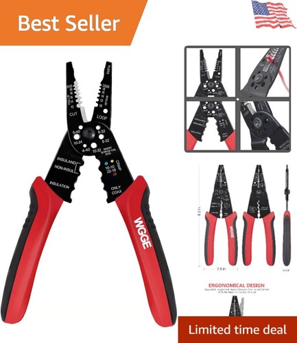 Wire Stripper Crimper Cutter Multi-Function Hand Tool for Solid Copper Wires | eBay