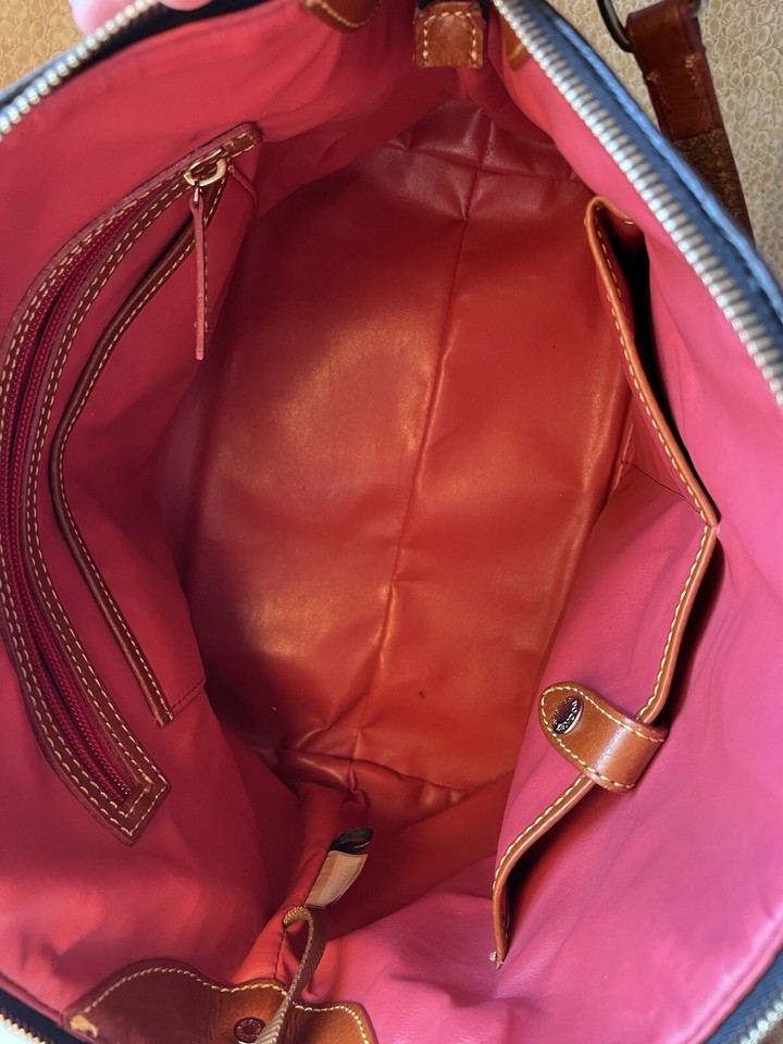 Dooney & Bourke Eva Coated Cotton Satchel - Black | eBay