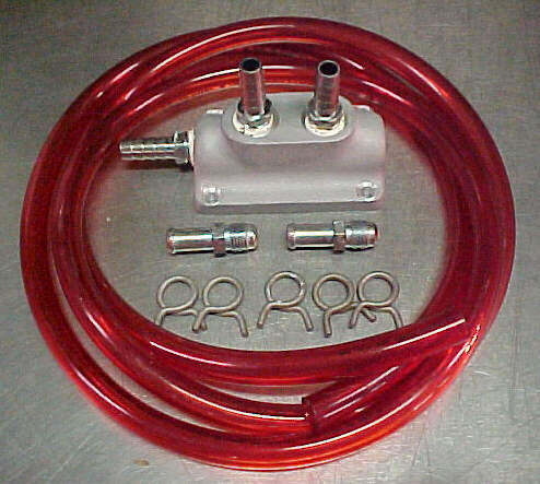 FLATHEAD HOT RAT ROD TRI-POWER FUEL LINE-2X2-DELUXE KIT FL-2 X 2-HOSE ...