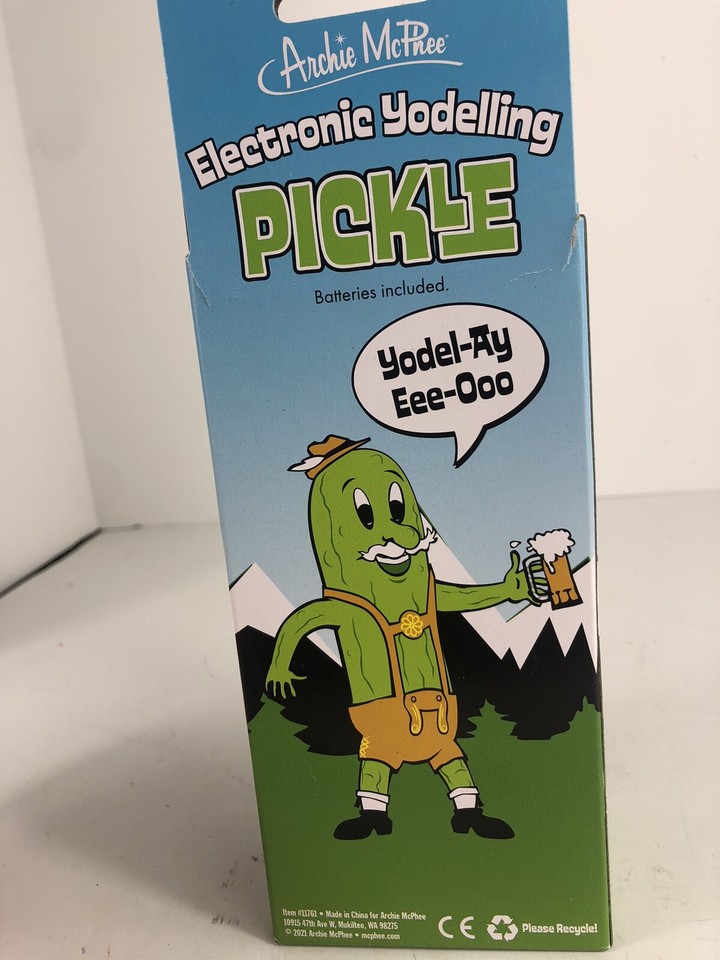 Yodeling Pickle Toy Yodelling Pickle Electronic Gag Gift - 5.25 ...