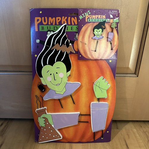 VTG Pumpkin Buddies Halloween Jack-O-Lantern Decorating Kit + Mini ...