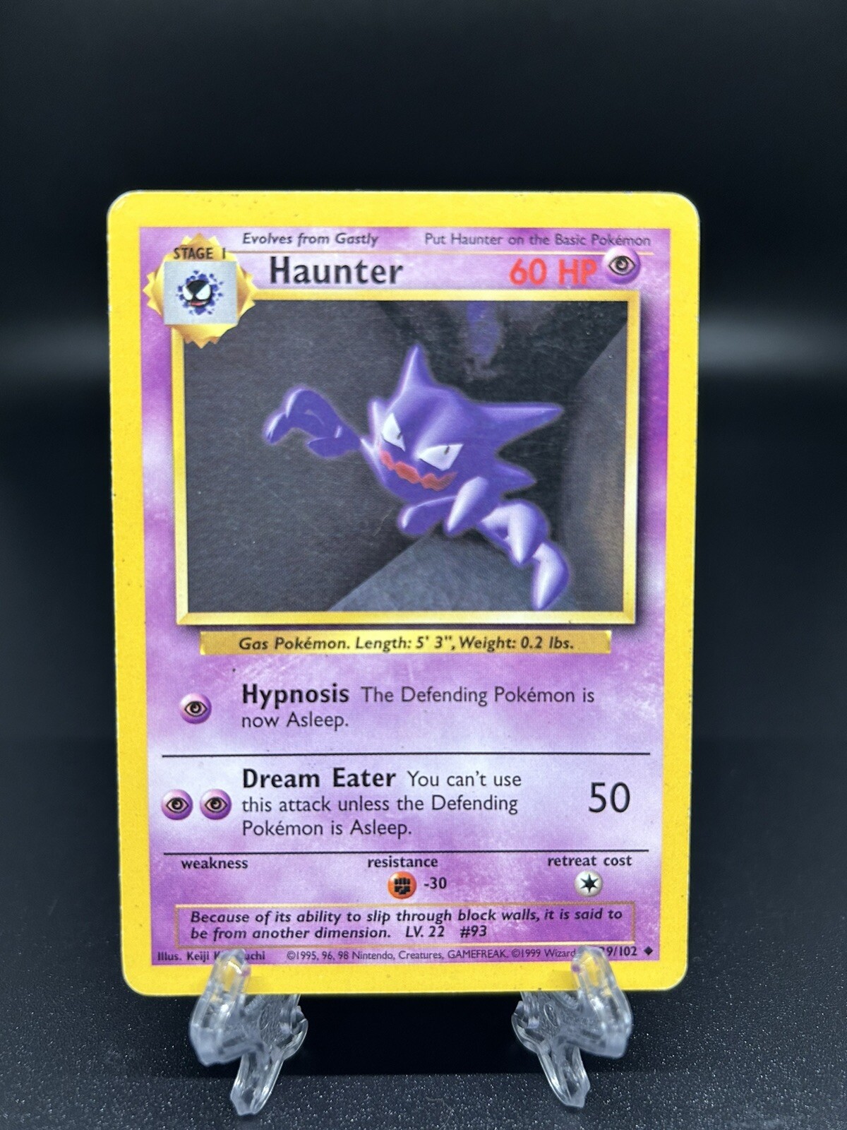 Pokemon Card Haunter Base Set 29/102 Uncommon 1999 WOTC Unlimited MP | eBay