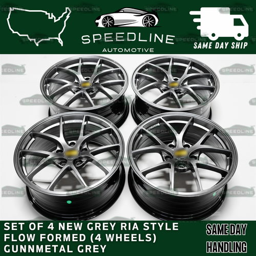 4PC Gunmetal Grey 5x112 19 Inch 19" 8.5J Wheels Rims Set of 4 New ...