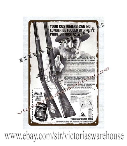 1979 hunters shooters hunting rifle metal tin sign collectible home ...