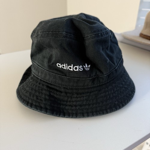 Adidas Originals Womens Washed Bucket Hat Cap Black Outdoor Fishing ...
