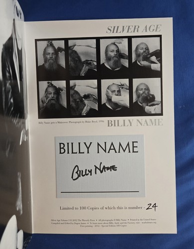 BILLY NAME Art SILVER AGE Complete Catalog Set SIGNED Limited ANDY ...