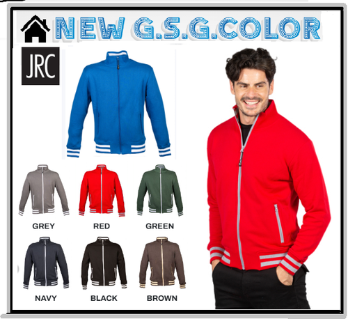 JRC Sweat Homme Arizon Man Col Roulé Avec Rayures Contrastées - Zip Longue | eBay