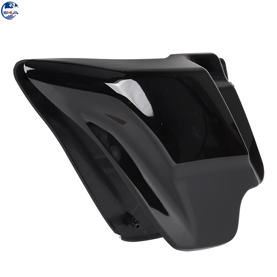 Gloss Black Side Covers Panel Cowl For Harley Road King FLH FLT FLHR ...