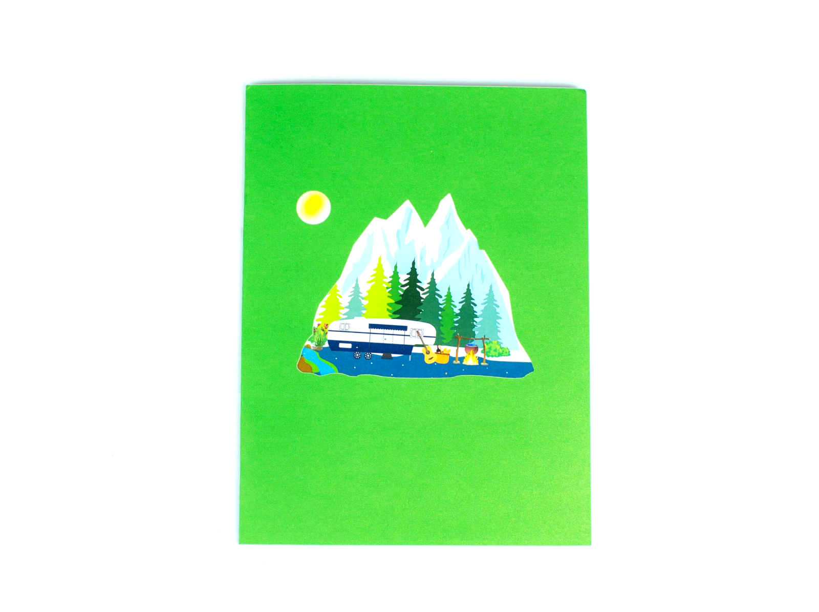 Camper Camping Trip Pop Up Card, 3D Birthday Camping Card, RV Pop Up ...