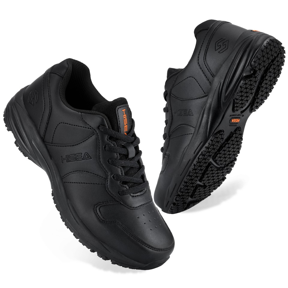 HISEA Women Kitchen Non-Slip Working Shoes Oil-Resistant Food Service ...