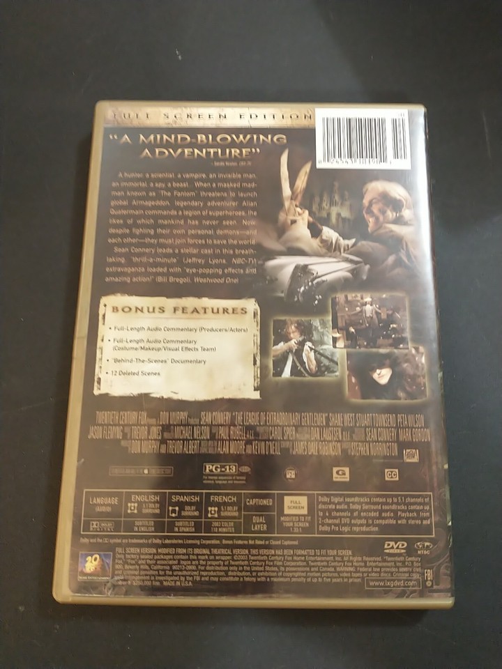 The League of Extraordinary Gentlemen (Full Screen Edition) DVD ...