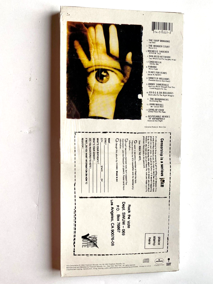 ARTISTS FOR ROCK THE VOTE cd '92(TEARS FOR FEARS.CINDERELLA.WONDER ...