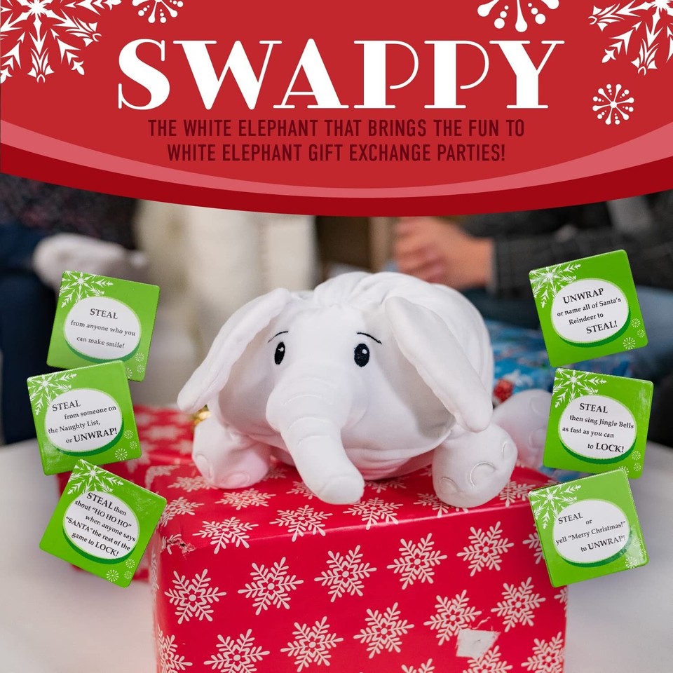 White Elephant Party Kit Swappy The White Elephant Party Game The Most ...
