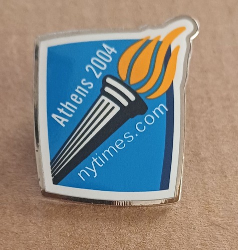 Athens 2004 Olympic Games - The New York times.com media pin. RARE!! | eBay