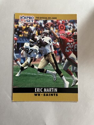 1990 Pro Set #216 Eric Martin Saints | eBay