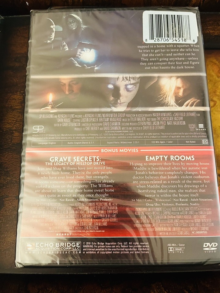 Dark House 2017 DVD HORROR Clint Hughes Movie Halloween Ghosts Scary ...