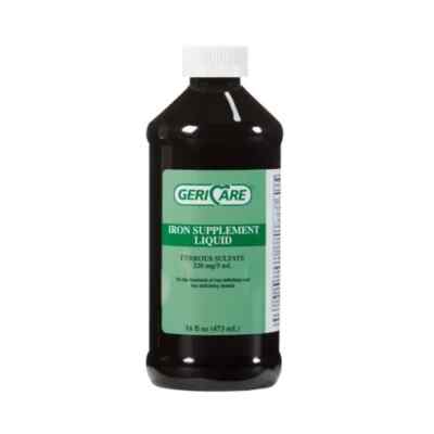 Gericare Ferrous Sulfate 220mg Iron Supplement Iron Defiency Liquid ...