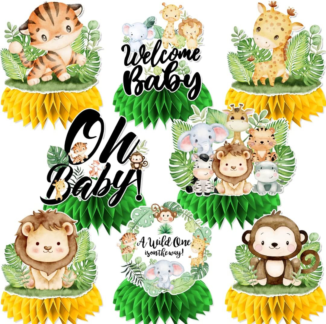 Baby Shower Jungle Theme Centerpieces