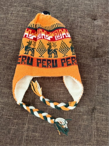 Reversible Peruvian Wool Trapper Hat Knit Winter Cap Alpaca Peru Chulo ...
