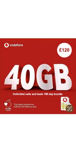 Pre Paid Sim Card, 40GB Date Roll Over Every Month, Unlimited Calls And ...