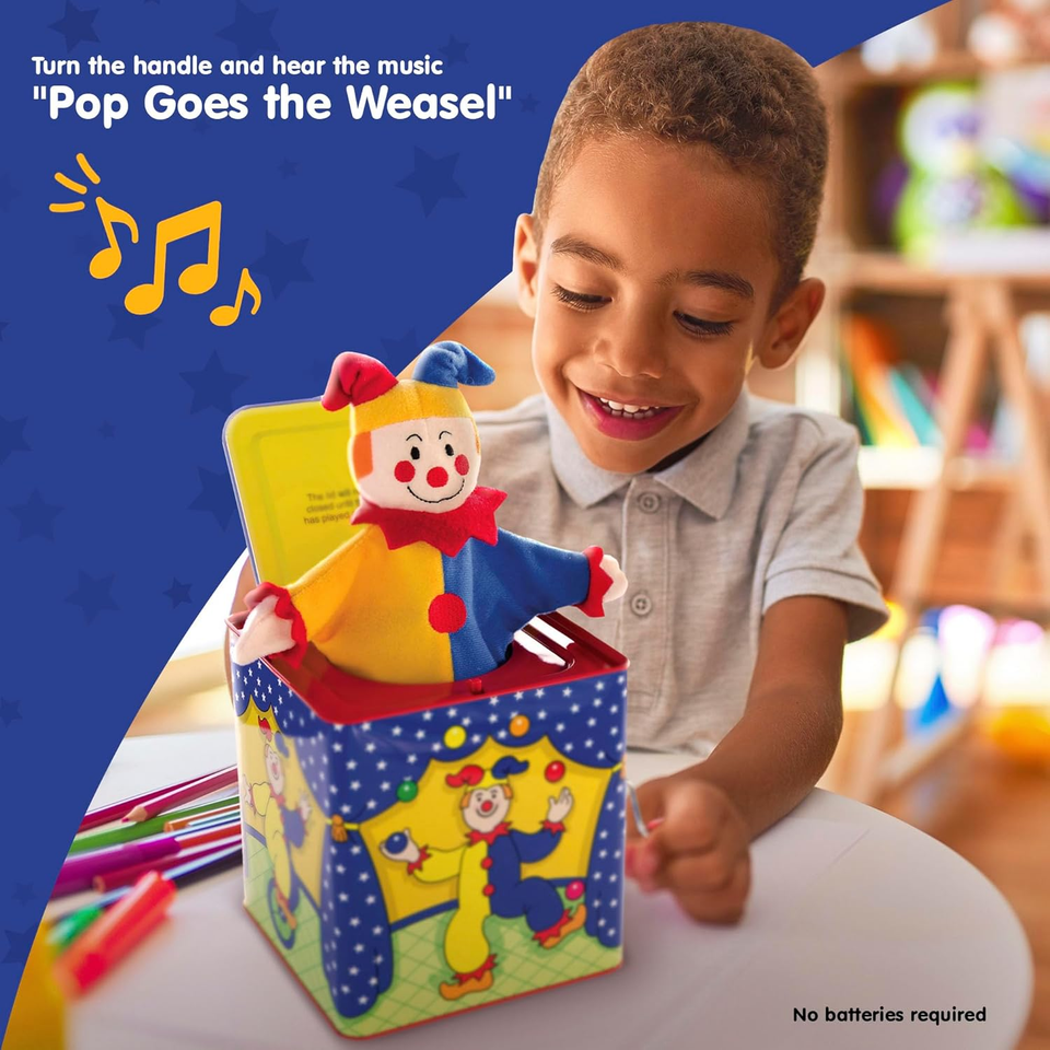 Jester Jack in the Box - Classic Children'S Musical Toy - Colorful and ...