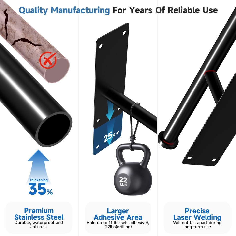 Dual-Purpose Paper Towel Holder Under Cabinet, Upgrade with 4.7in ...