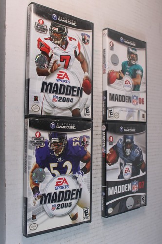 4 game lot: Madden 04, 05, 06, 07 (Nintendo Gamecube) Complete, tested ...
