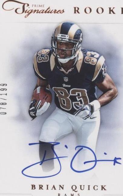 2012 Panini Prime Signatures - Rookie Signature Brian Quick #246 /199 ...