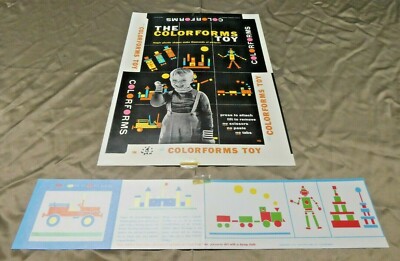 Rare The Colorforms Toy Colorform Printers Proof For Colorforms Box and ...