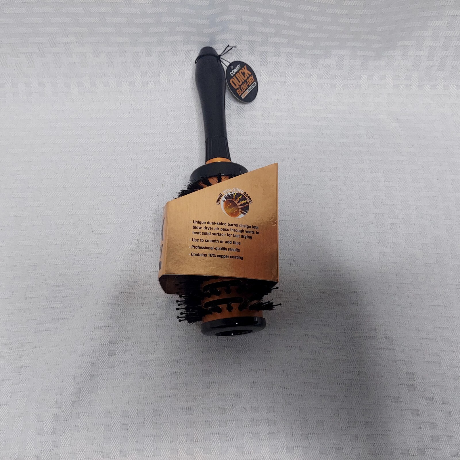 2x Conair Quick Blow Dry Pro Round Hair Brush Copper Collection for ...