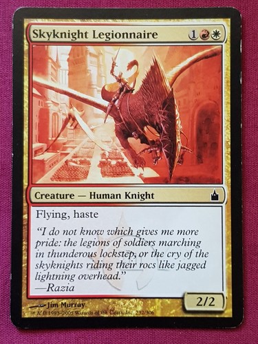 Magic The Gathering RAVNICA SKYKNIGHT LEGIONNAIRE red/white card MTG ...