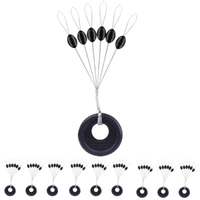 Line Float Stops Stoppers x 72 Large Fishing Rubber Buffer Line Braid ...