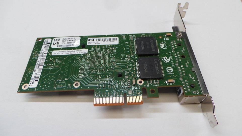 HP NC365T HSTNS-BN58 Full Height Quad Port Gigabit Ethernet Adapter ...