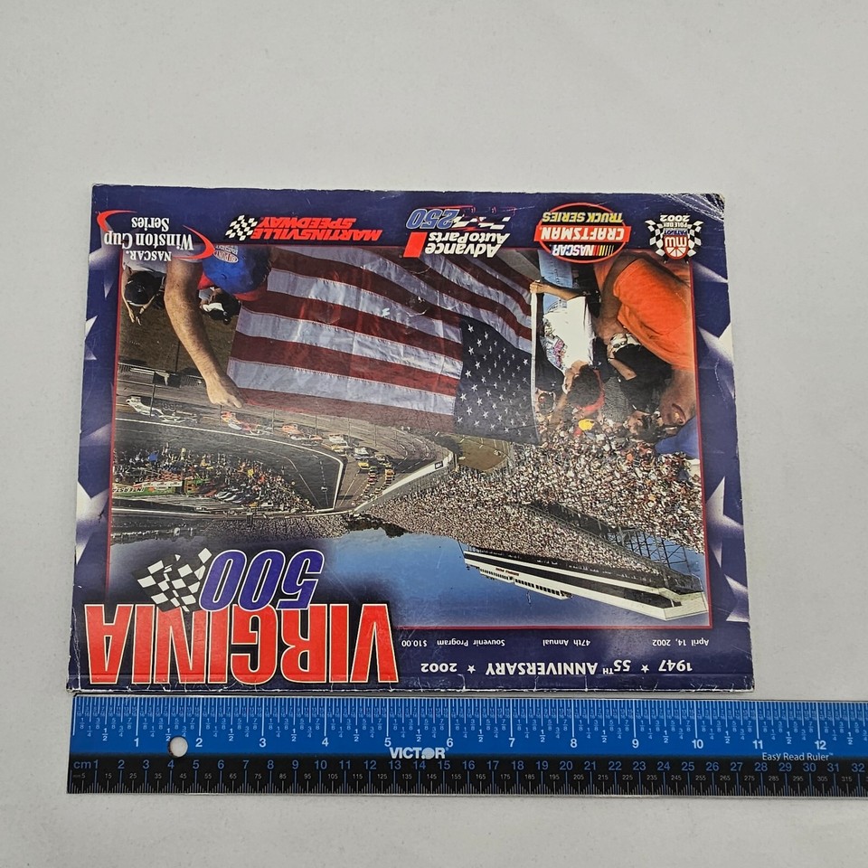 Virginia 500 NASCAR Souvenir Program 55th Anniversary Winston Cup April ...
