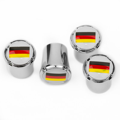 German Flag Chrome Valve Stem Caps - Made in USA | eBay