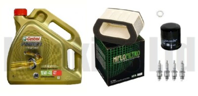 Service Kit Filters Plugs Castrol Racing Oil for Yamaha YZF-R1 5JJ 2000 ...