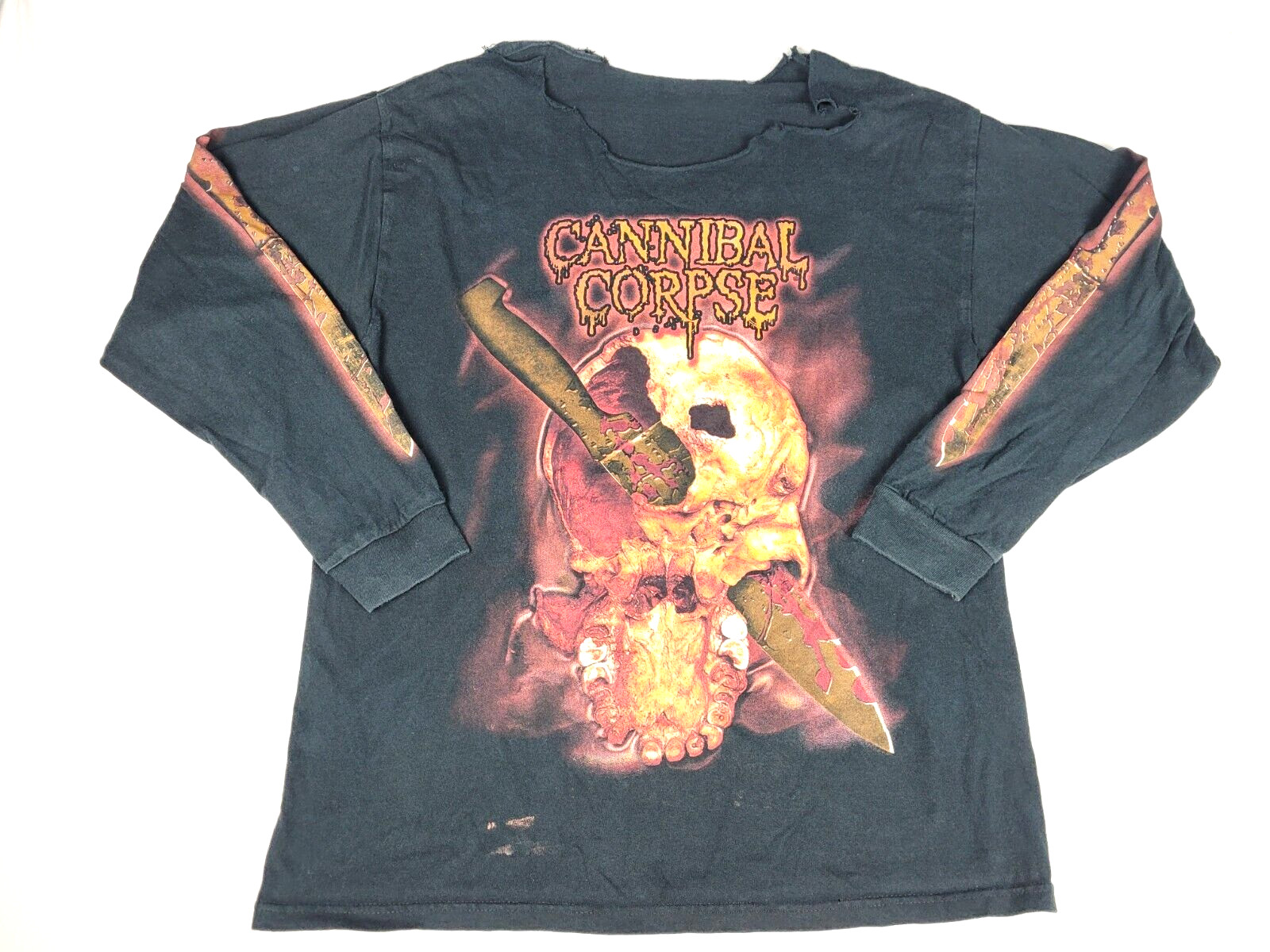 Vintage Cannibal Corpse Death Metal Band LS Black Dou… - Gem