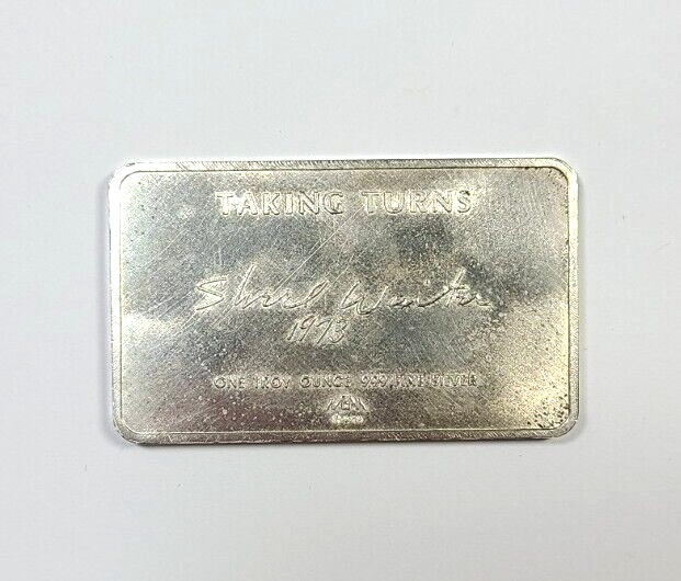 1973 Taking Turns Feeding Deer 1oz .999 Silver Bar Mt. Everest Mint | eBay
